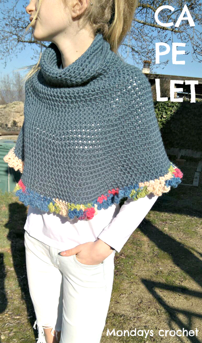 CAPELET DE CROCHET PARA PRINCIPIANTES / CROCHET CAPELET FOR BEGINNERS